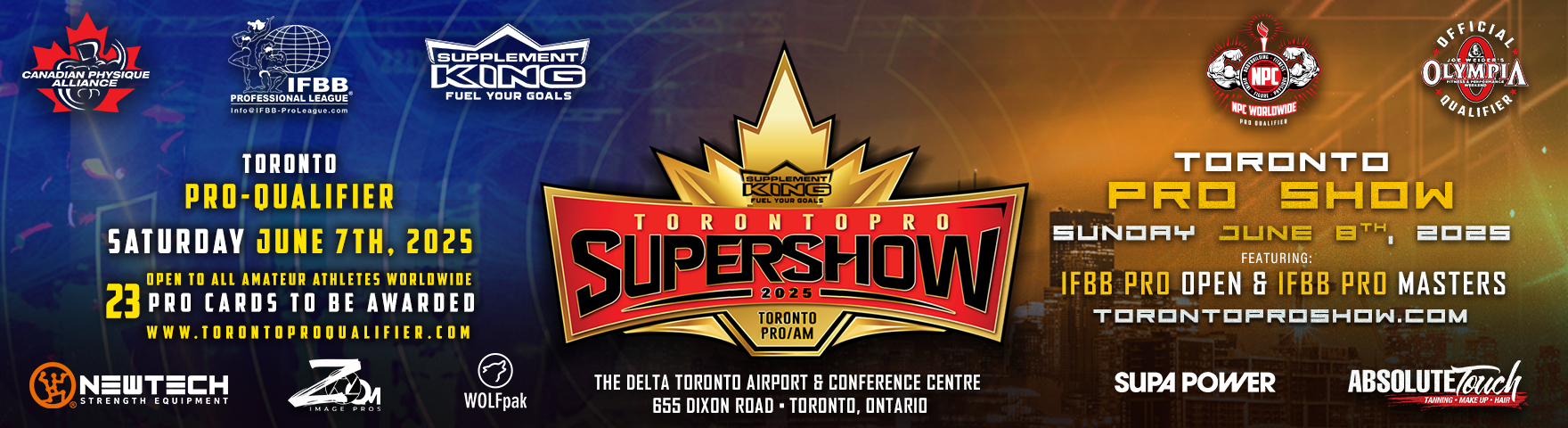 Ron & Angie Hache Present the IFBB Pro League Toronto Pro SuperShow ...